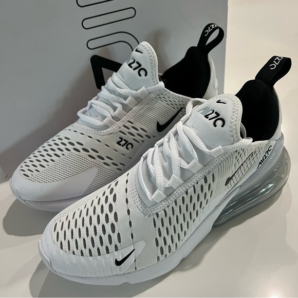 Nike | Shoes | Mens Nike Air Max 27 White Black Gym Ah805000 Brand New ...